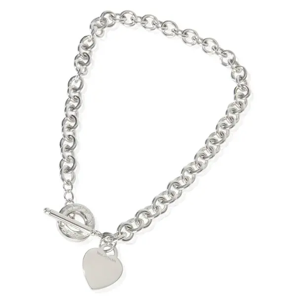 Tiffany & Co. Sterling Silver Heart Tag Necklace