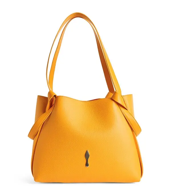 CHRISTIAN LOUBOUTIN Bettina Small Leather Tote Bag - Orange
