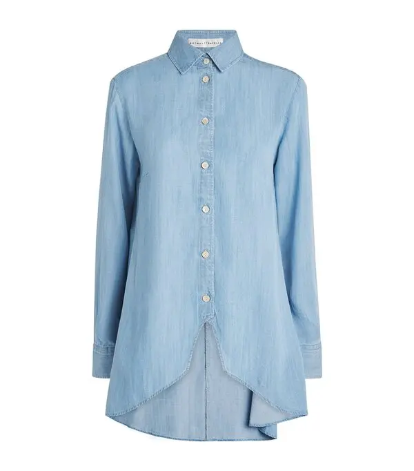 Palmer//harding Asymmetric Rhythm Shirt - Blue
