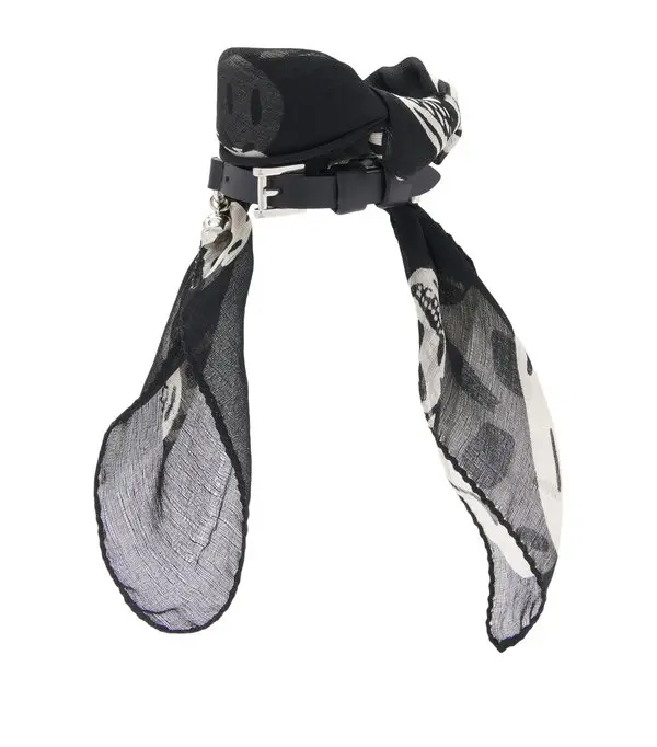 Alexander McQueen Silk Skull Scarf Bracelet - Gold