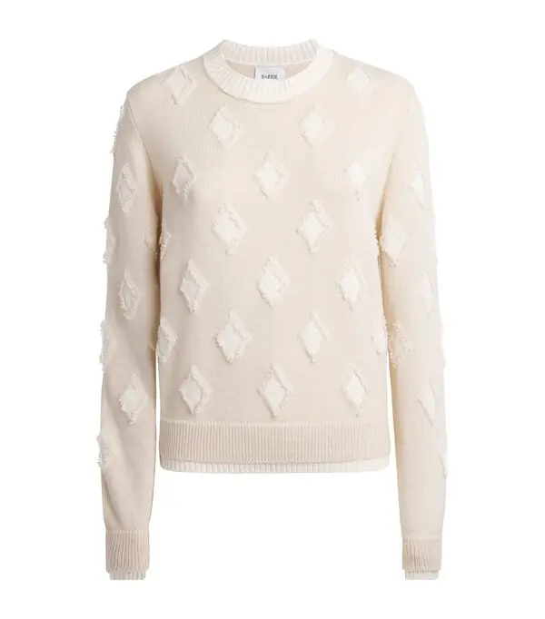 BARRIE Cashmere Argyle Sweater
