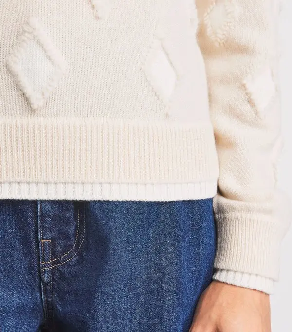 BARRIE Cashmere Argyle Sweater