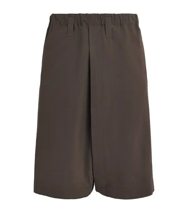 Issey Miyake Wide-leg Chino Shorts - Brown