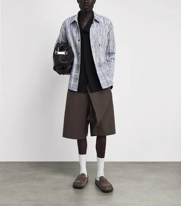 Issey Miyake Wide-leg Chino Shorts