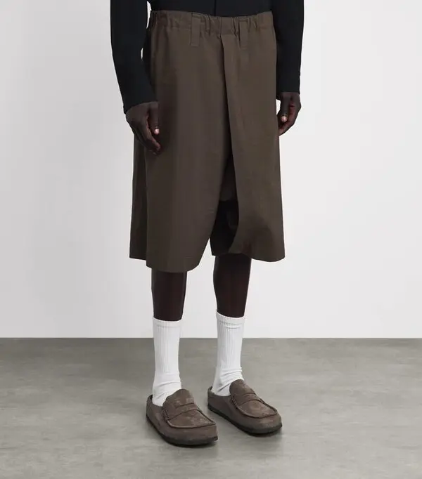 Issey Miyake Wide-leg Chino Shorts