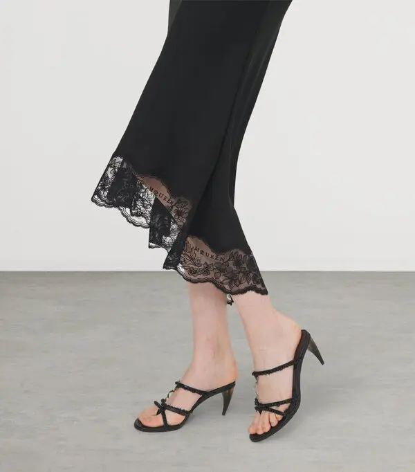 Alexander McQueen Beaded Rosa Heeled Sandals 70