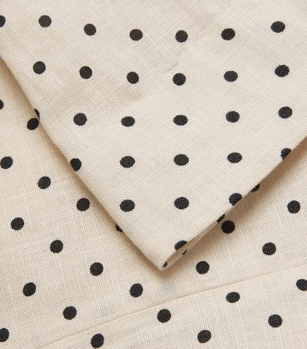 Faithfull The Brand Linen Polka-dot Iria Top - White