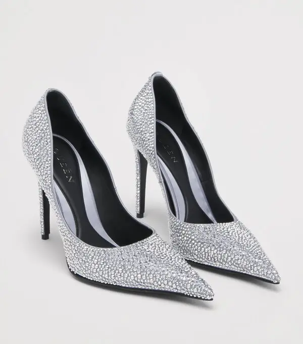 Alexander McQueen Crystal-embellished Skull Pumps 105