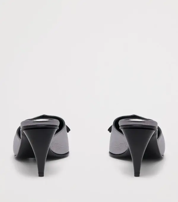 Alexander McQueen Leather Lexie Heeled Mules 70