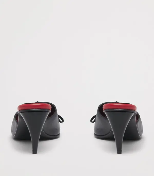 Alexander McQueen Leather Lexie Heeled Mules 70
