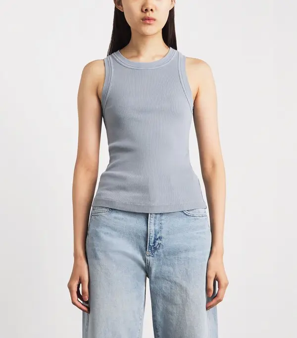 Citizens Of Humanity Ribbed Isabel Tank Top - Blue