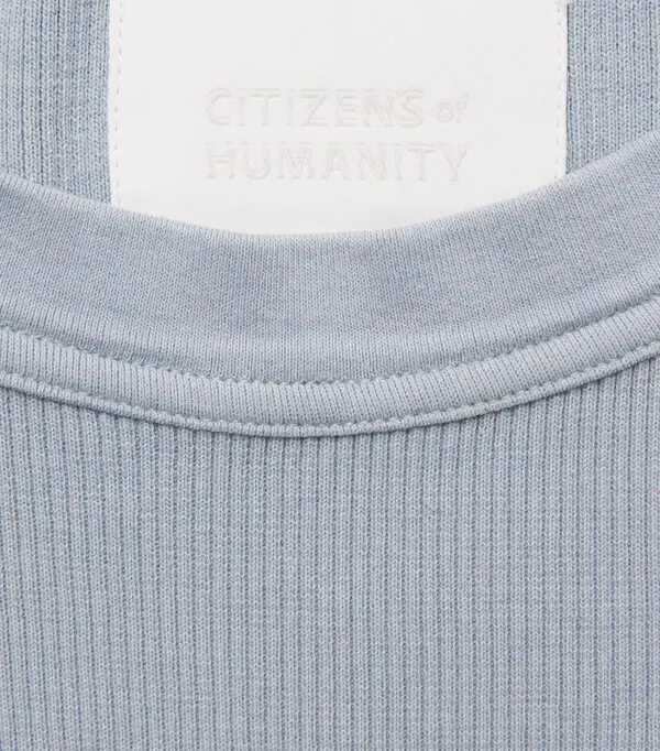 Citizens Of Humanity Ribbed Isabel Tank Top - Blue