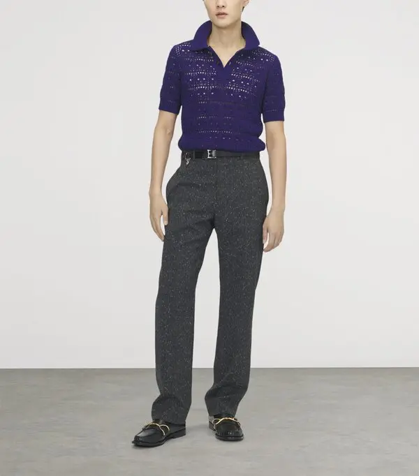 Alexander McQueen Crochet-skull Polo Shirt
