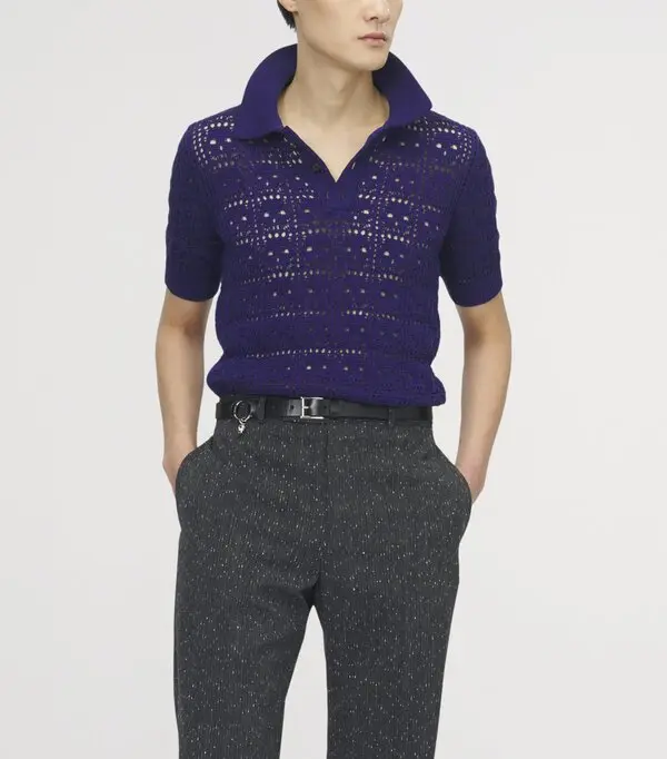 Alexander McQueen Crochet-skull Polo Shirt