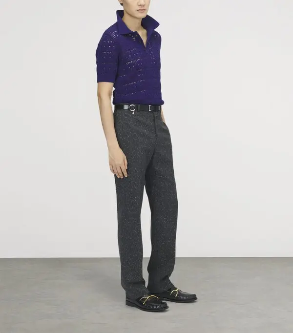 Alexander McQueen Crochet-skull Polo Shirt