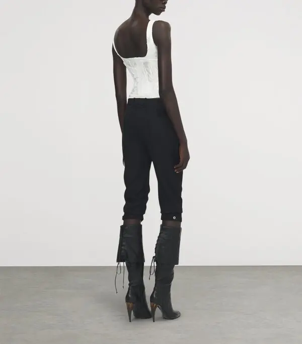 Alexander McQueen Fil Coupé Floral Corset Top