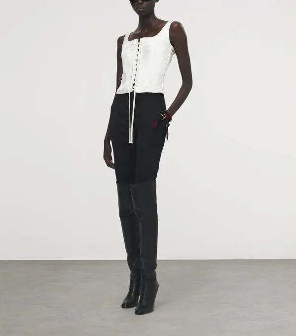 Alexander McQueen Fil Coupé Floral Corset Top