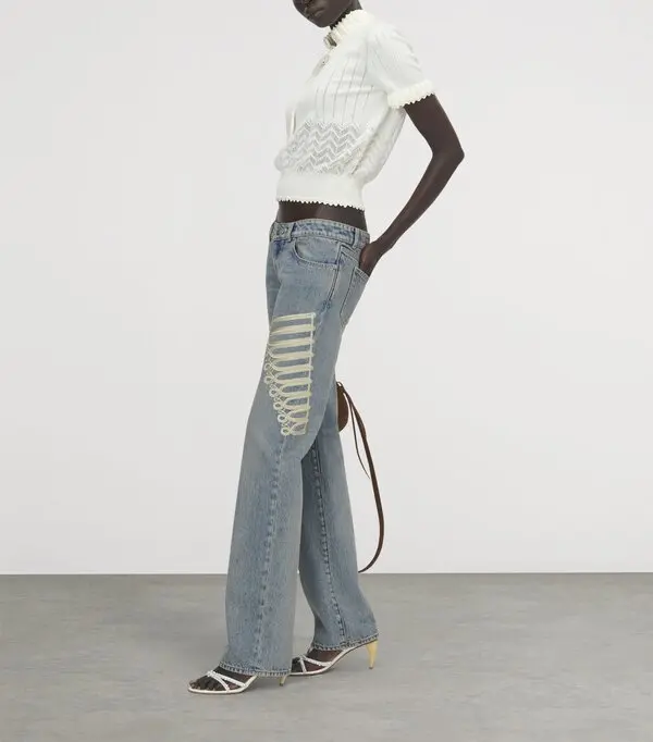 Alexander McQueen Pointelle Knit Top