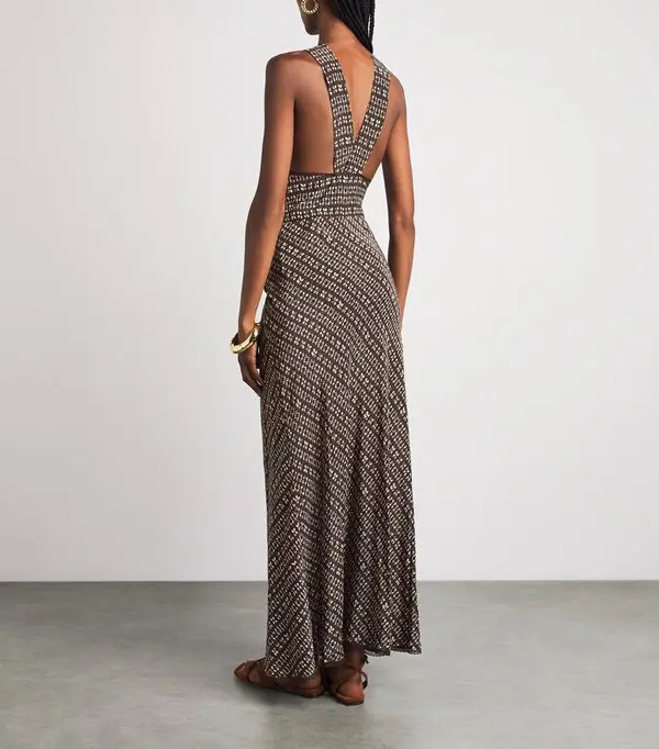 SIR. Astrid Print Lace Maxi Dress