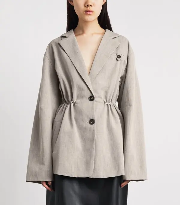 ST. AGNI Drawstring Blazer
