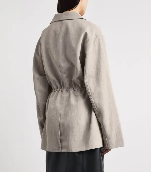 ST. AGNI Drawstring Blazer