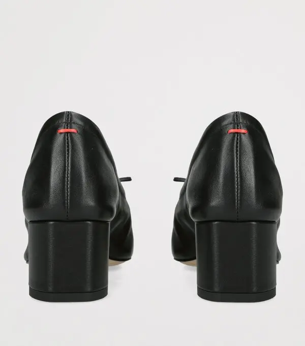 AeydĒ Narissa Leather Block Heel Pumps