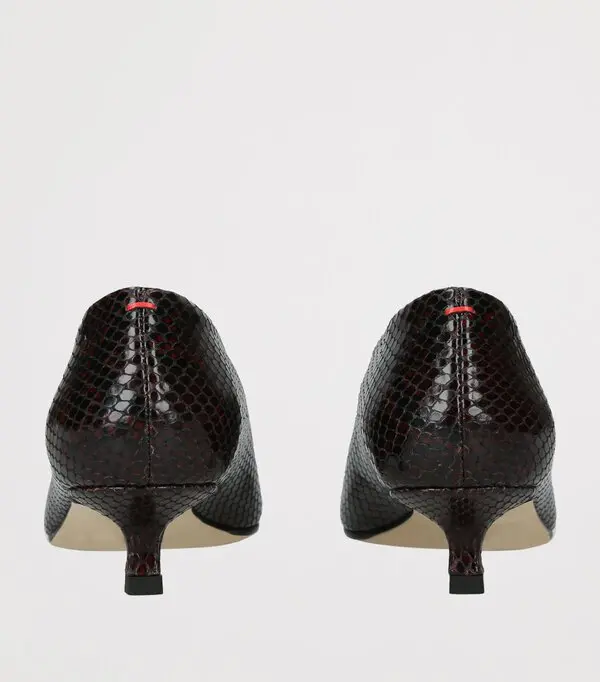 AeydĒ Snakeskin-effect Leather Clara Pumps 35