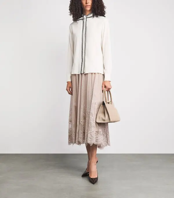 Fabiana Filippi Lace Jacquard Maxi Skirt
