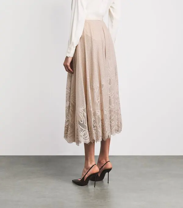 Fabiana Filippi Lace Jacquard Maxi Skirt