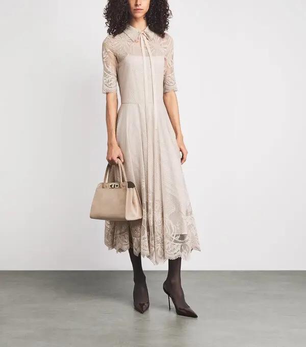 Fabiana Filippi Lace Jacquard Midi Dress