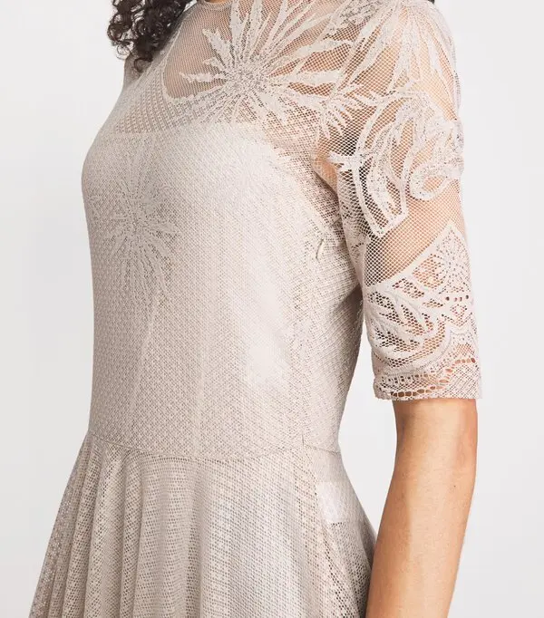 Fabiana Filippi Lace Jacquard Midi Dress
