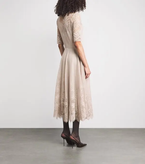 Fabiana Filippi Lace Jacquard Midi Dress