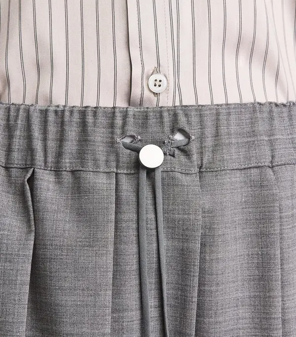 Fabiana Filippi Wool Pleated Midi Skirt