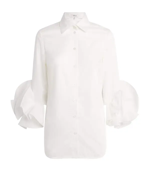 Safiyaa Cotton Joanne Shirt - Ivory