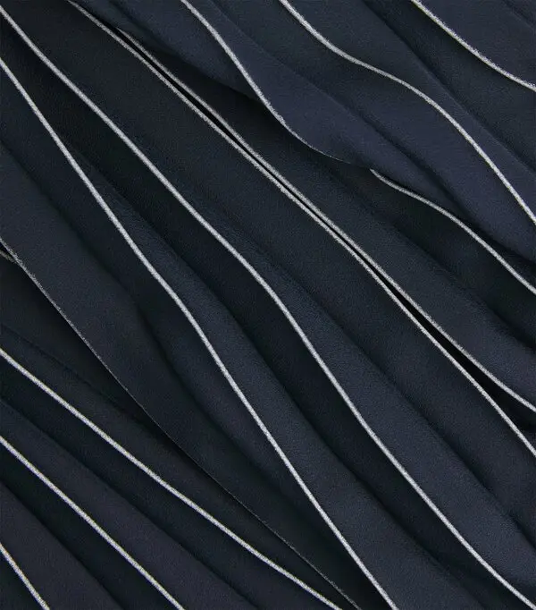 Fabiana Filippi Pleated Crêpe De Chine Maxi Skirt