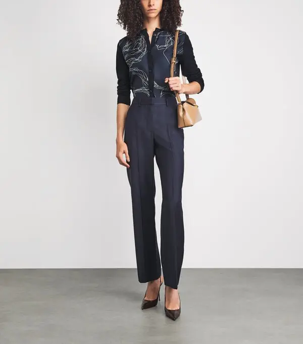 Fabiana Filippi Silk-blend Floral Cardigan