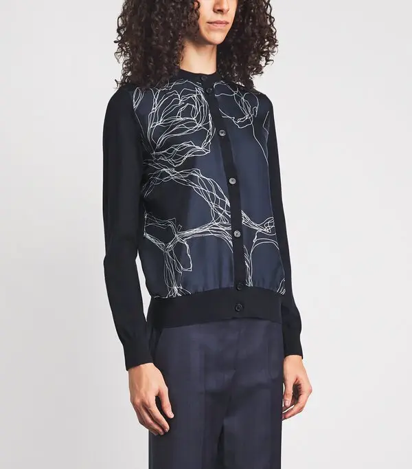 Fabiana Filippi Silk-blend Floral Cardigan
