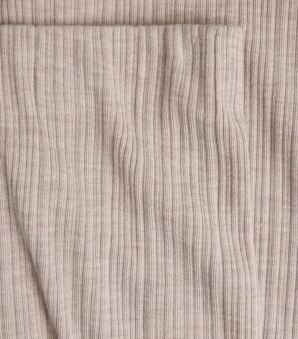 Agnona Cashmere Wool Silk Wide-leg Trousers