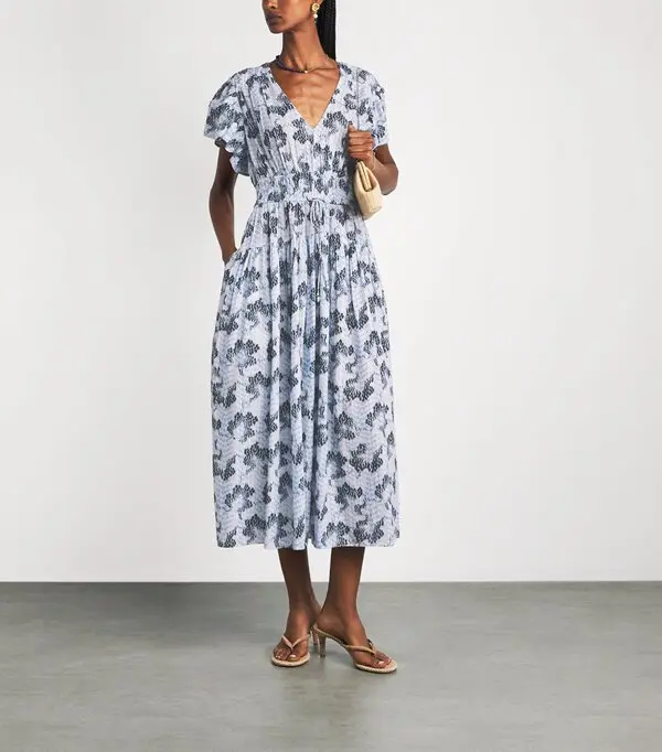 Ulla Johnson Cotton-blend Lyria Midi Dress