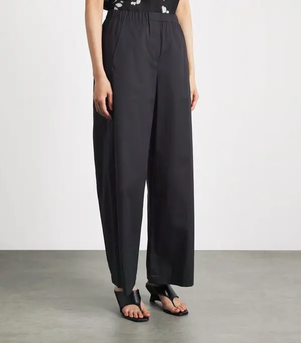 Theory Cotton Parachute Wide-leg Trousers