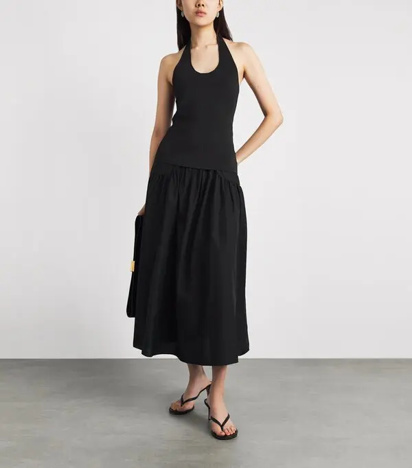 Theory Ribbed Halterneck Top