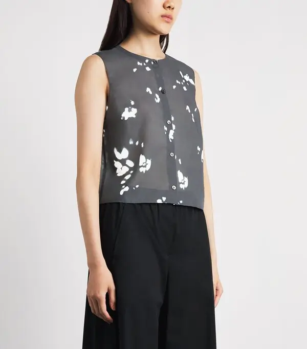 Theory Shell Printed Top