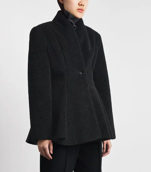 Stella McCartney Plush Peplum Jacket