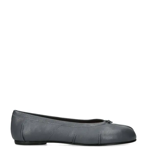 MAISON MARGIELA Leather Tabi Ballet Flats - Grey