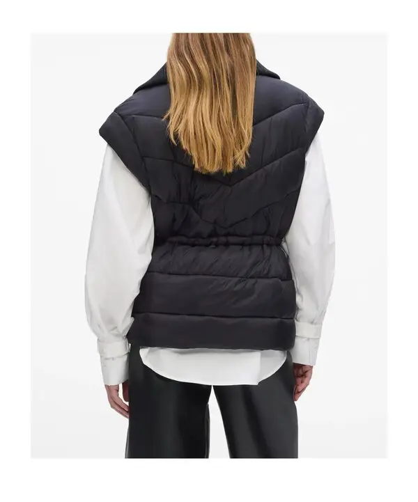 Karl Lagerfeld Drawstring-waist Quilted Gilet