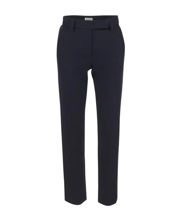 Brunello Cucinelli Cropped Stretch Trousers
