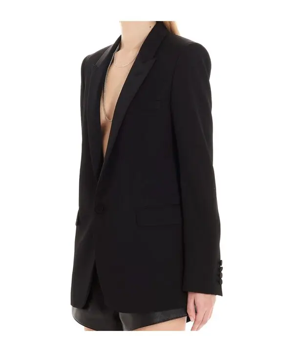 Saint Laurent Tuxedo Jacket With Peak Lapel