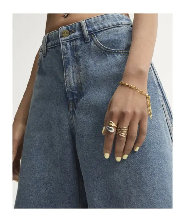 ADIDAS ORIGINALS Belt-loop Denim Shorts