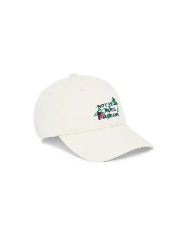 Drole De Monsieur Drôle De Vine Embroidered Slogan Cap