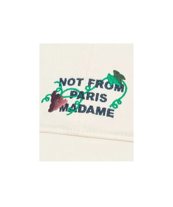 Drole De Monsieur Drôle De Vine Embroidered Slogan Cap